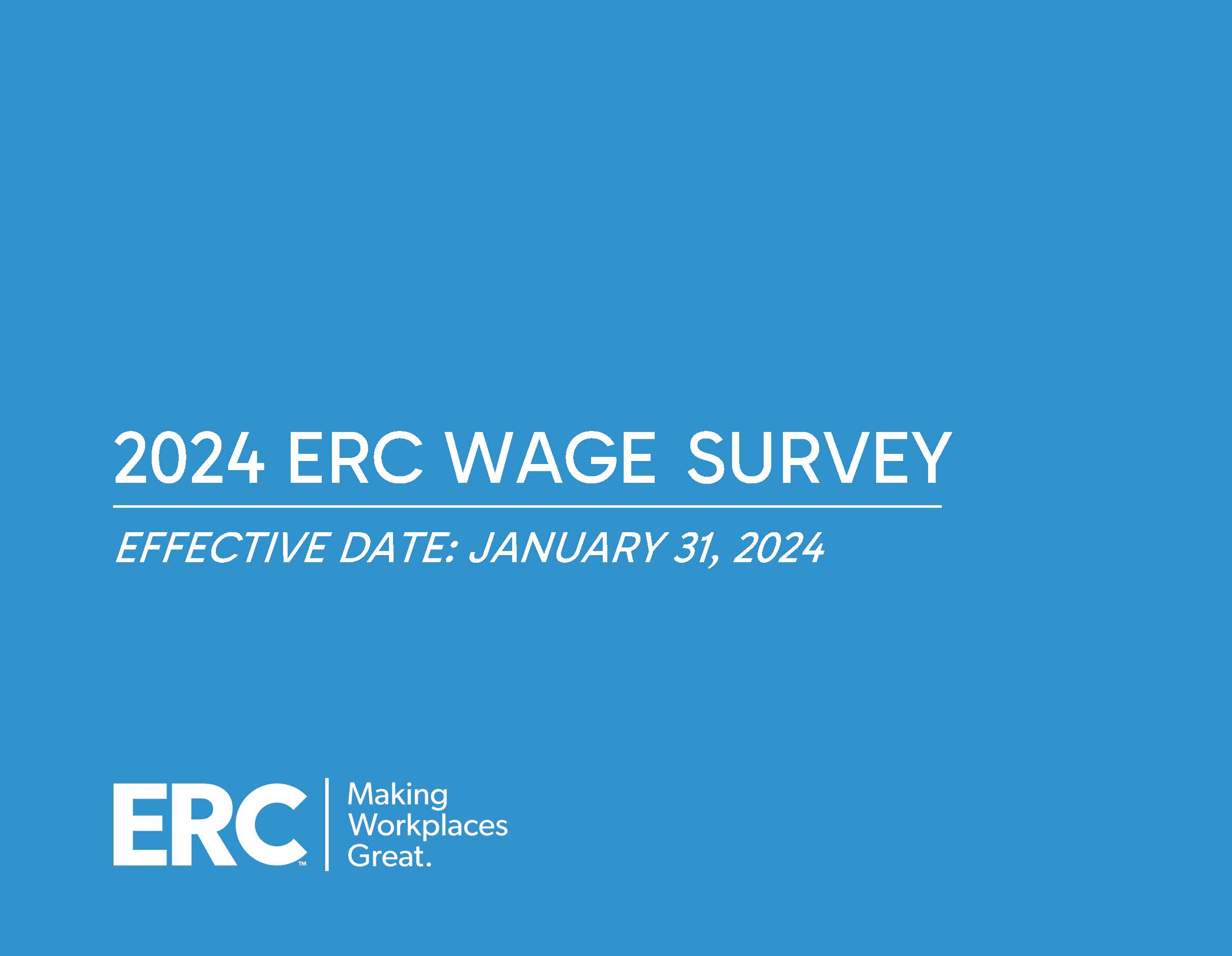 ERC Salary Survey and Wage Survey Participation | ERC